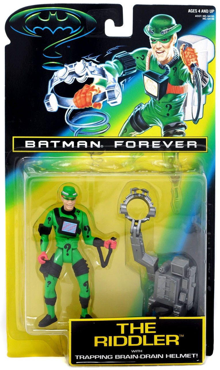 Batman Forever The Riddler Action Figure Trapping Brain-Drain Helmet ...