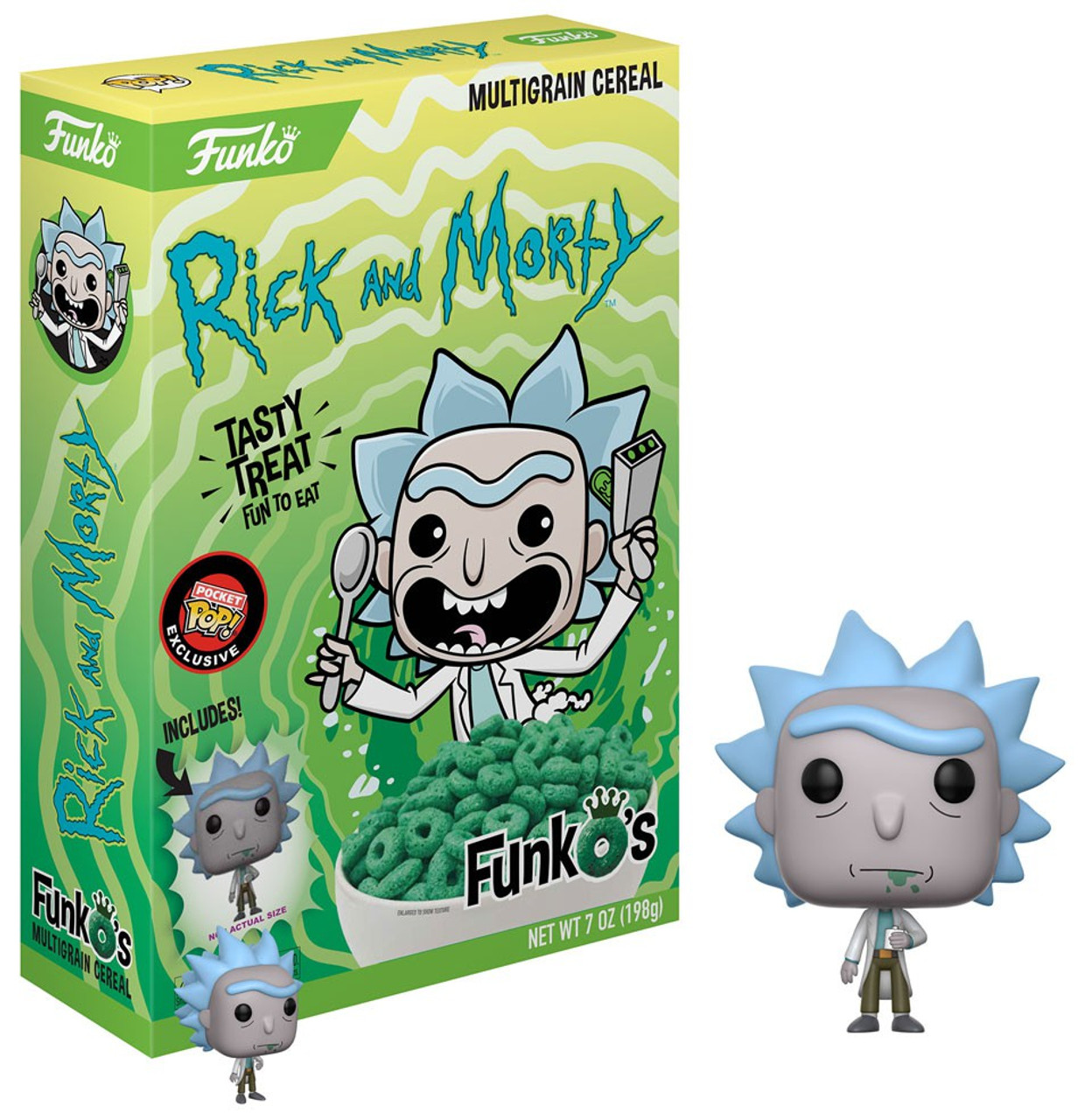 FunkOs Rick Morty Exclusive 7 Oz. Breakfast Cereal Rick - ToyWiz FunkOs Rick Morty Exclusive 7 Oz. Breakfast Cereal Rick - ToyWiz