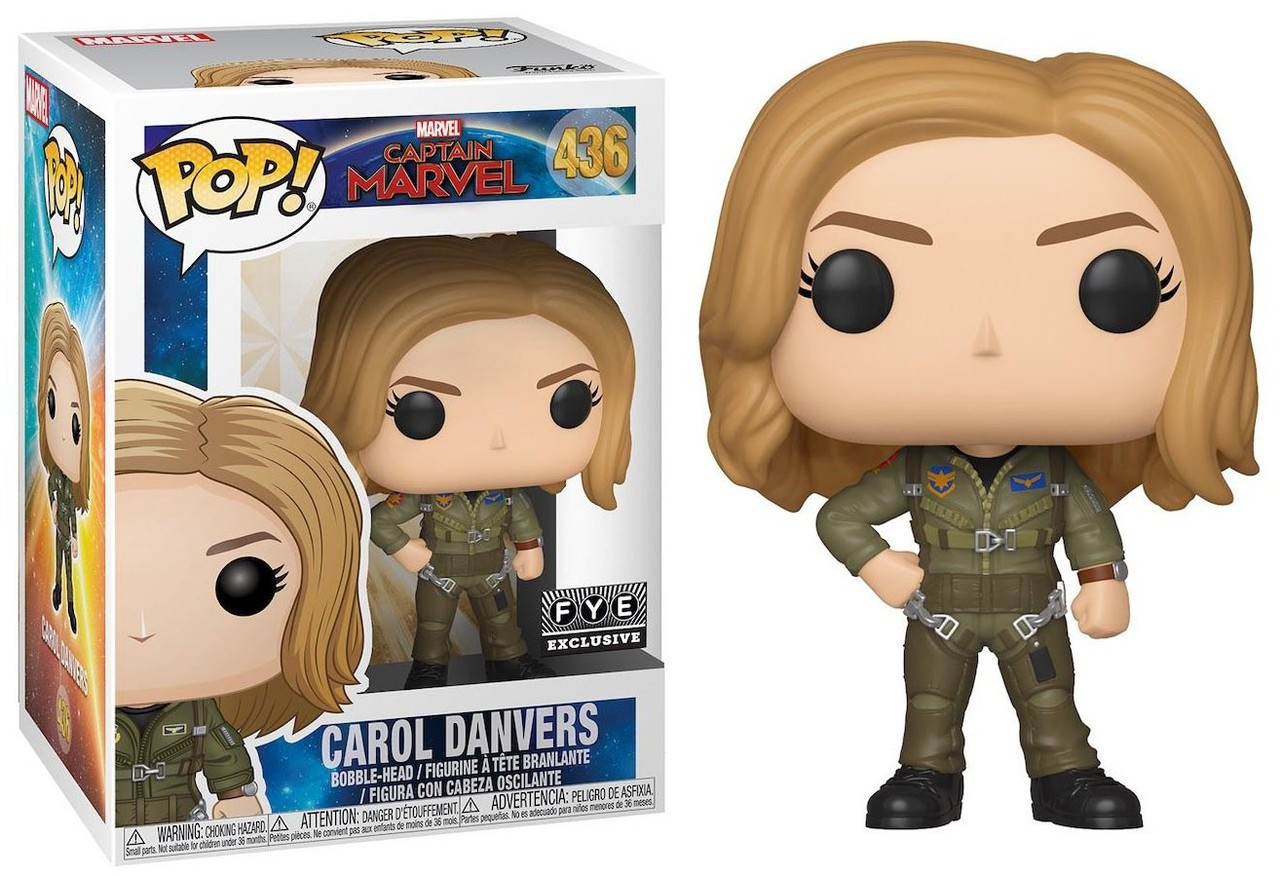 Funko Captain Marvel POP Marvel Carol Danvers Exclusive Vinyl Figure ...
