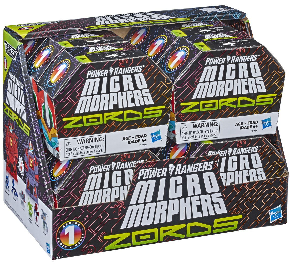 Power Rangers Beast Morphers Micro Morphers ZORDS Mystery Box 12 Packs ...