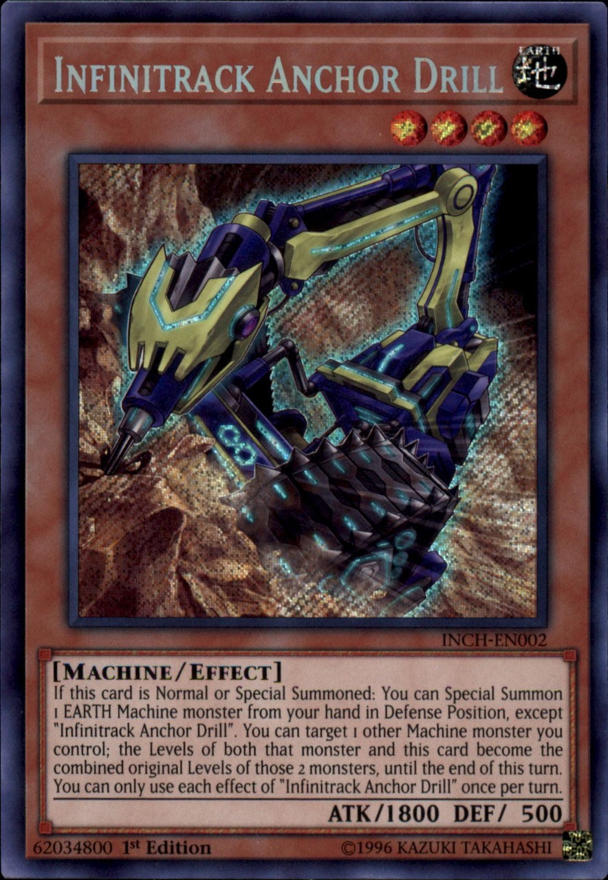 YuGiOh The Infinity Chasers Single Card Secret Rare Infinitrack Anchor ...