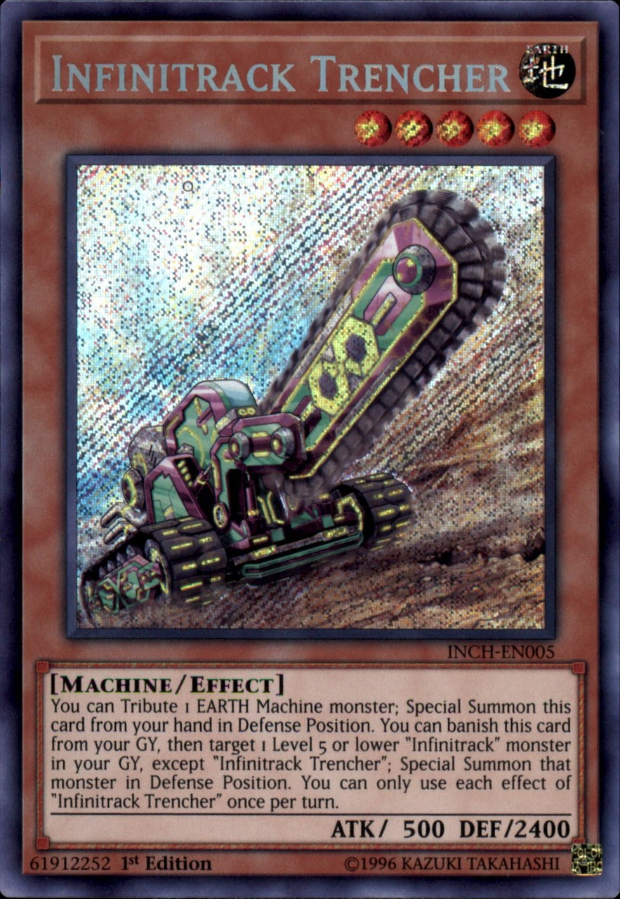 YuGiOh The Infinity Chasers Single Card Secret Rare Infinitrack ...