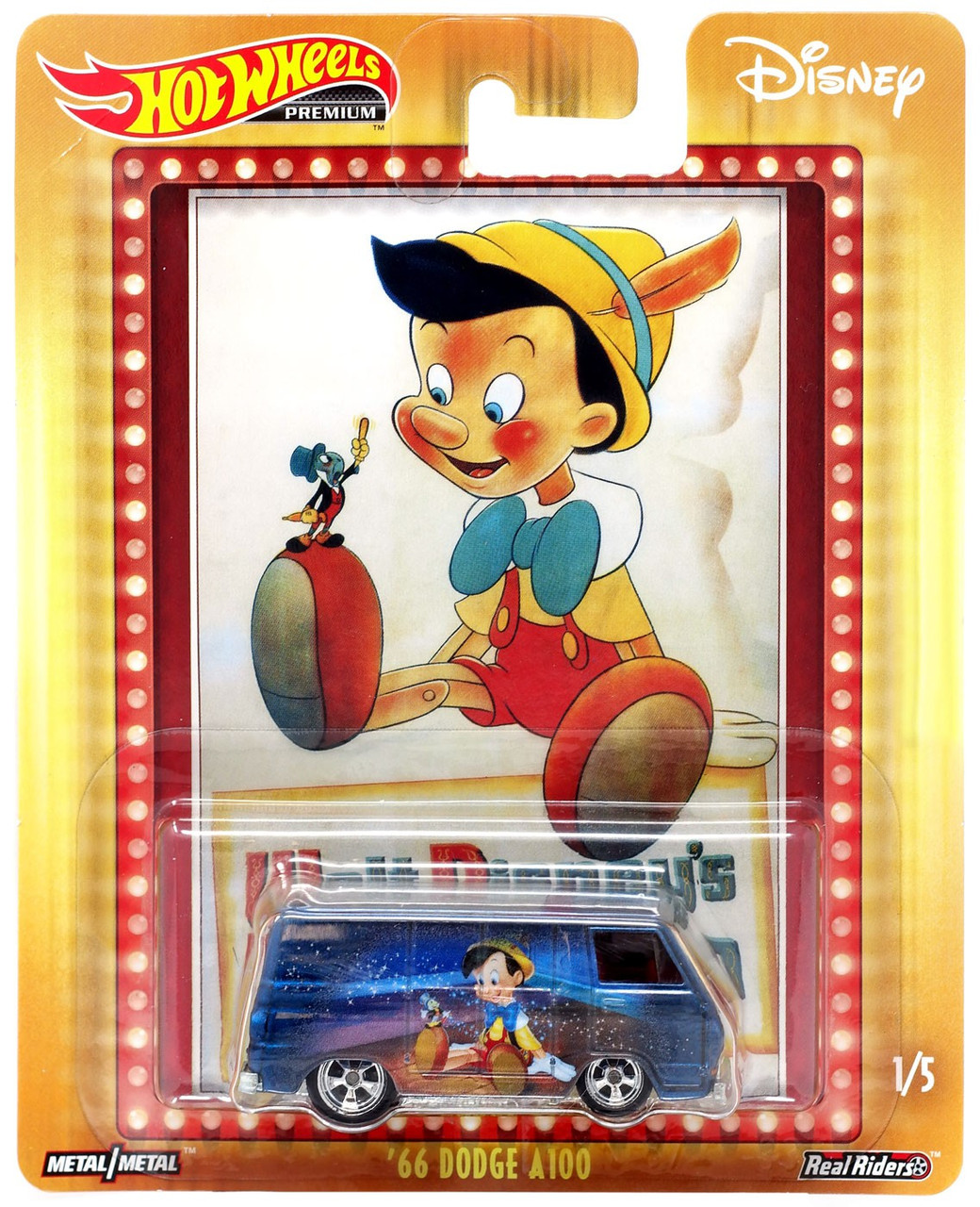 Disney Hot Wheels Premium 66 Dodge A100 Die Cast Car 15 Pinocchio ...