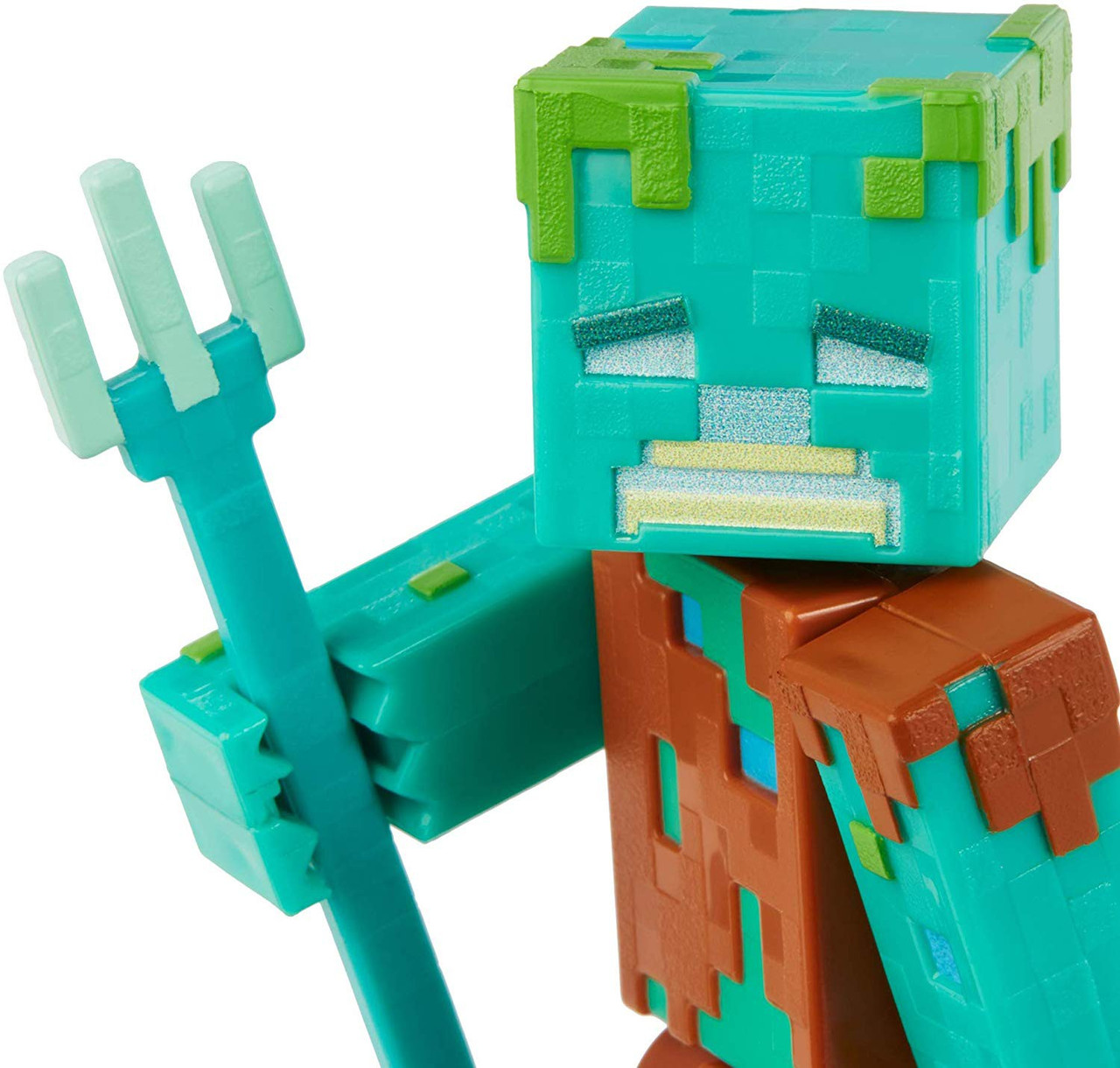 Minecraft Comic Maker Drowned 3.25 Action Figure Mattel Toys - ToyWiz