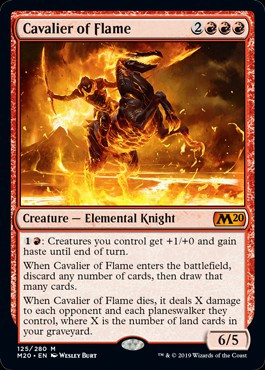 Magic The Gathering 2020 Core Set Single Card Mythic Rare Cavalier of ...