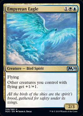 Magic The Gathering 2020 Core Set Single Card Uncommon Empyrean Eagle ...