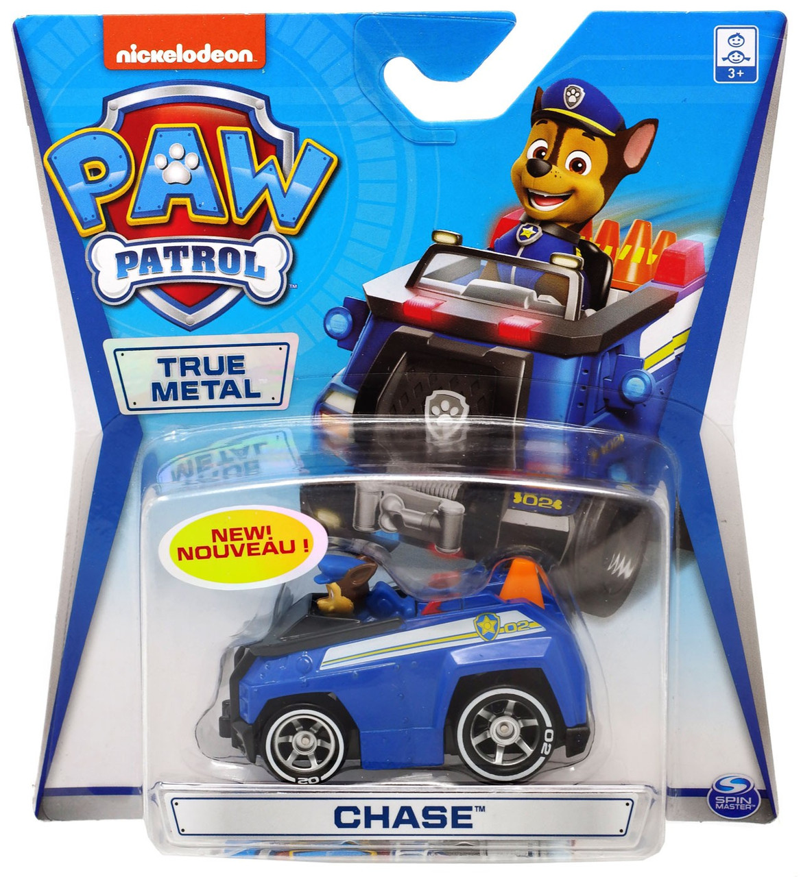 Paw Patrol True Metal Chase Diecast Car Version 1 Spin Master - ToyWiz