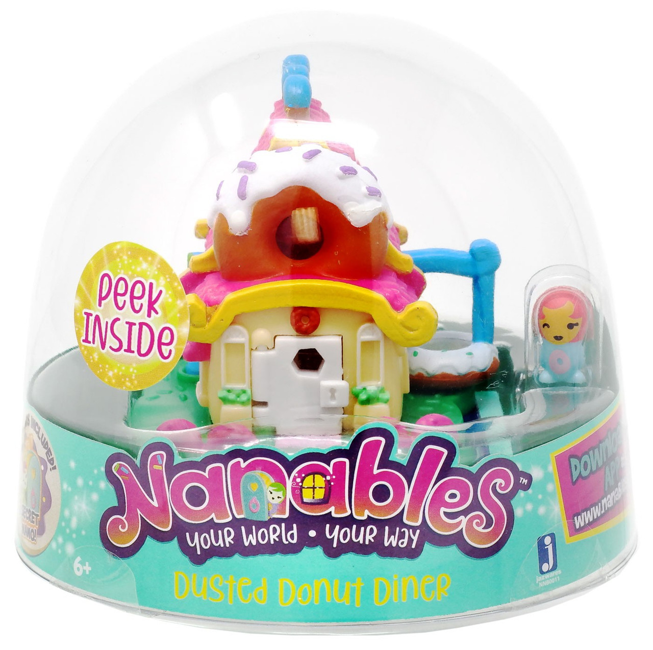 Nanables Dusted Donut Diner .5 Mini Playset Jazwares - ToyWiz