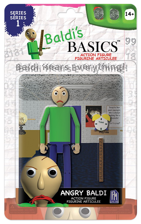 Baldis Basics Series 1 Angry Baldi Action Figure PhatMojo - ToyWiz