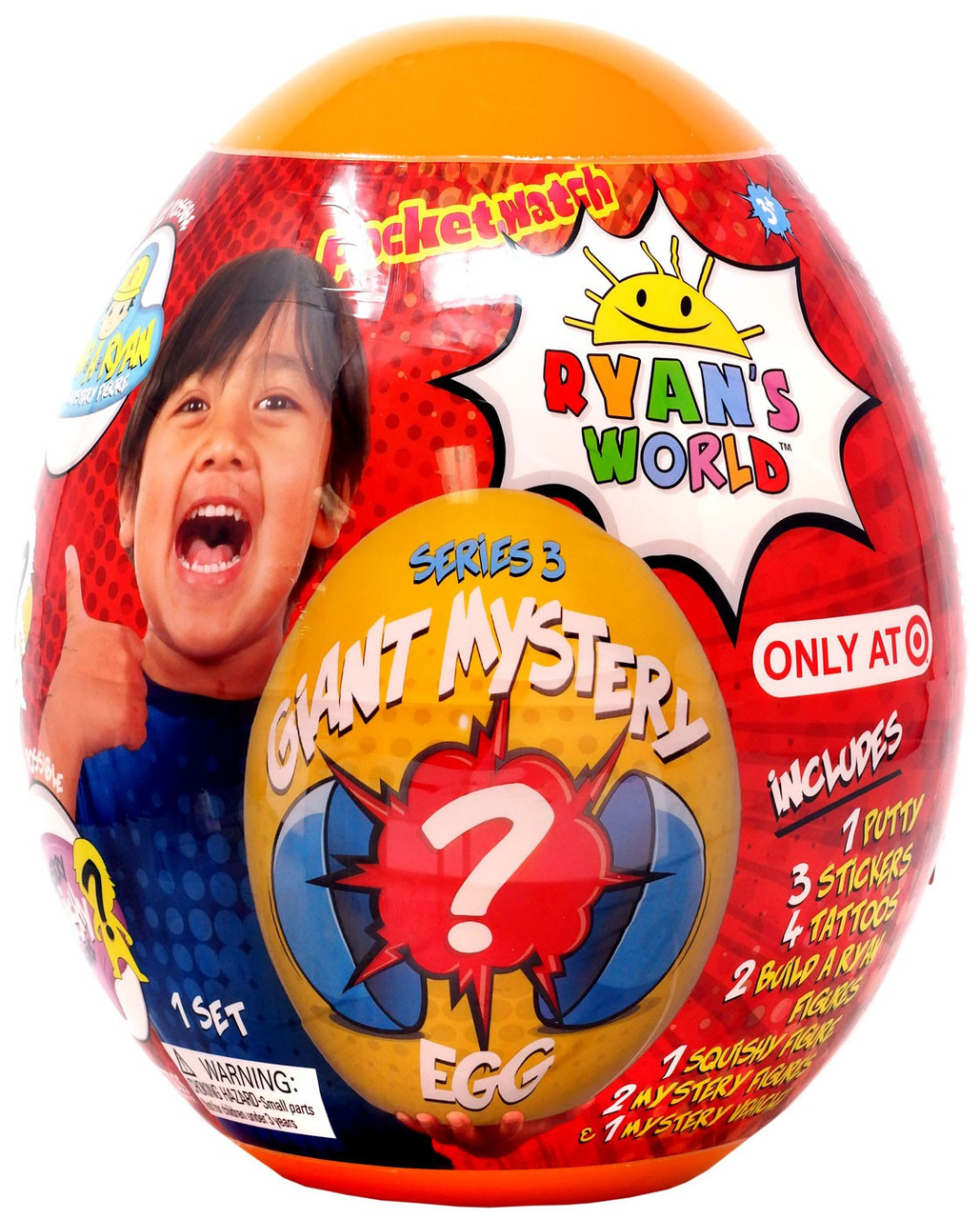 Ryans World Series 3 Giant Egg Exclusive Mystery Surprise Orange ...