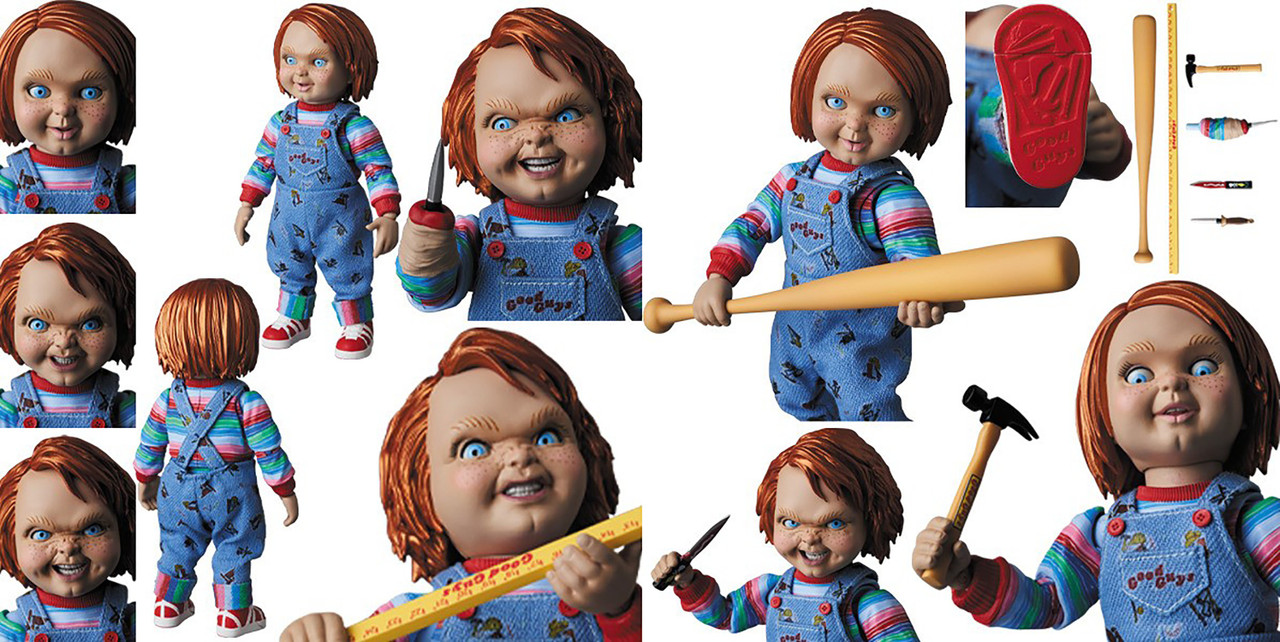 Childs Play 2 MAFEX Chucky 5.1 Action Figure Good Guy Doll Medicom Toys ...
