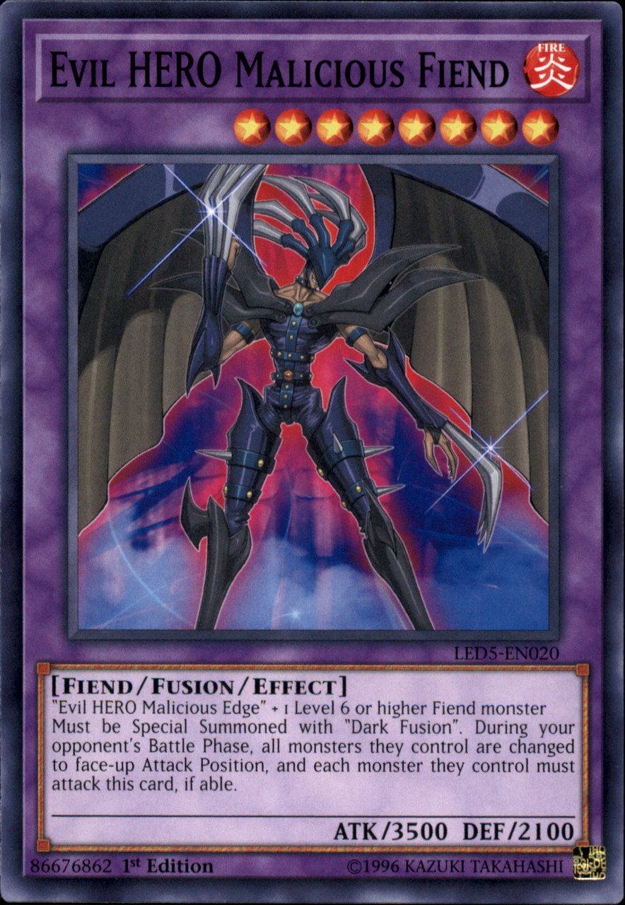 YuGiOh Legendary Duelists Immortal Destiny Single Card Common Evil HERO ...