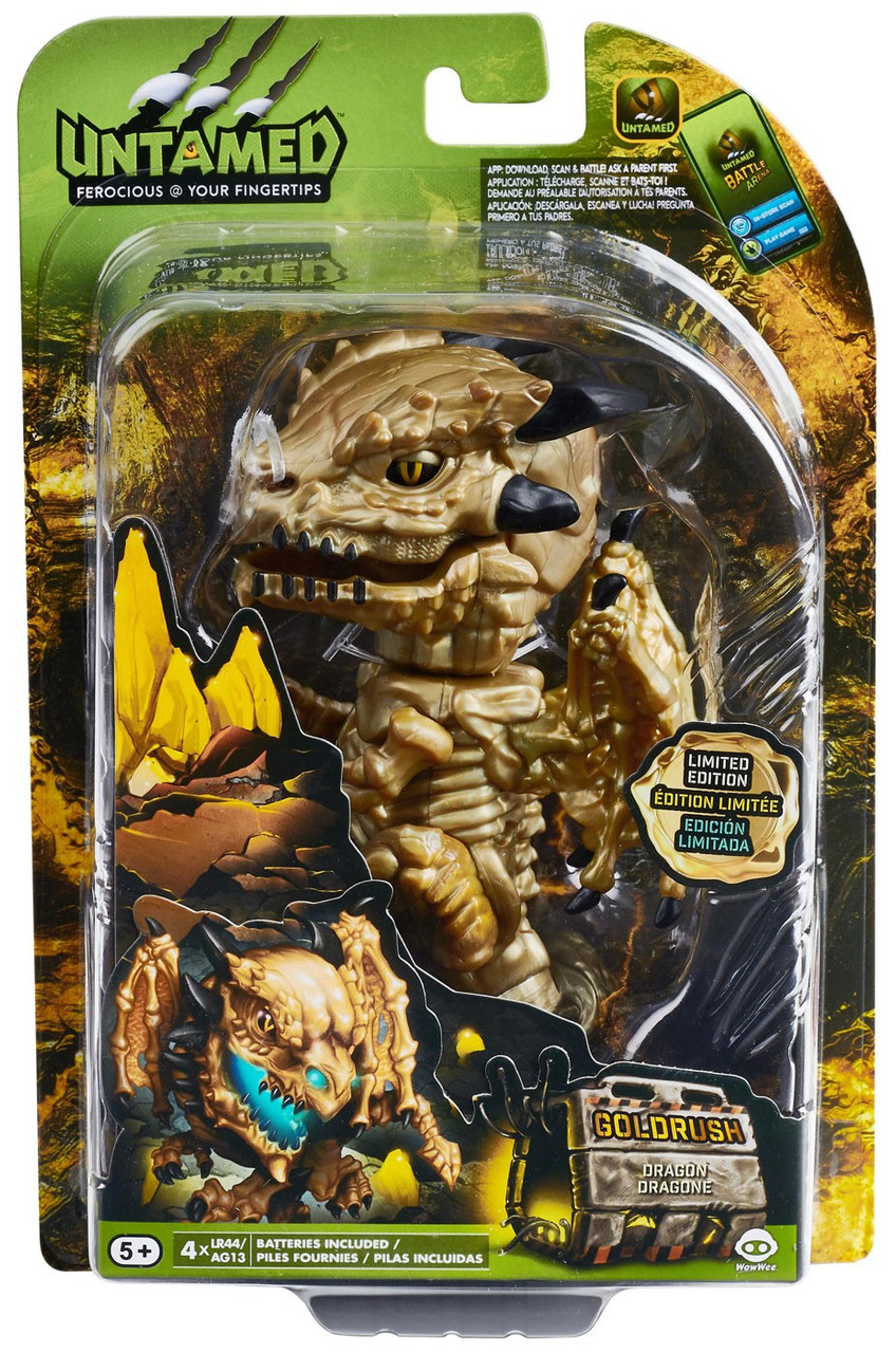 Fingerlings Untamed Dragon Goldrush Figure WowWee - ToyWiz