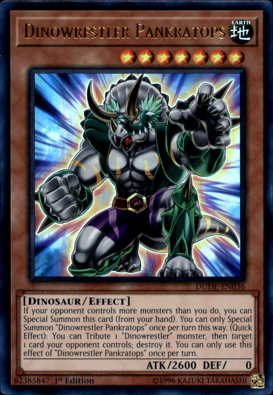 YuGiOh Duel Devastator Single Card Ultra Rare Dinowrestler Pankratops ...