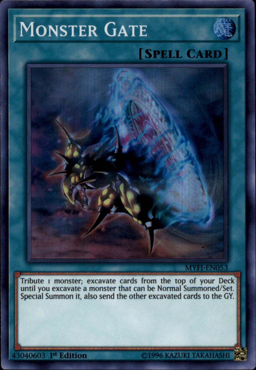 YuGiOh Mystic Fighters Single Card Super Rare Monster Gate MYFI-EN053 ...