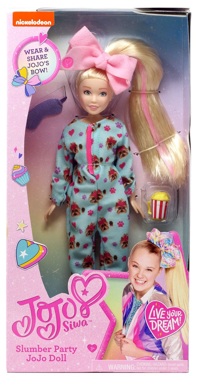 Nickelodeon JoJo Siwa Live Your Dream Slumber Party JoJo Doll Just Play ...