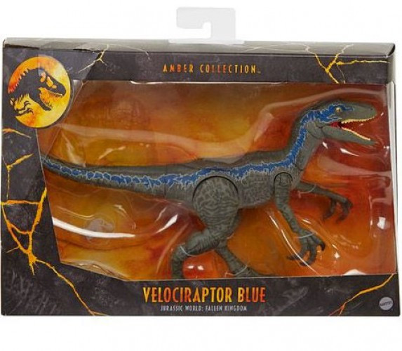 Jurassic World Amber Collection Velociraptor Blue 6.5 Action Figure ...