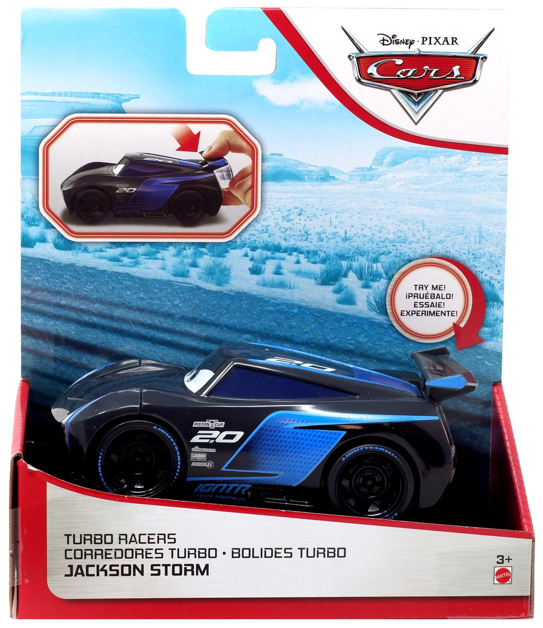 Disney Pixar Cars Cars 3 Turbo Racers Jackson Storm Vehicle Mattel Toys ...