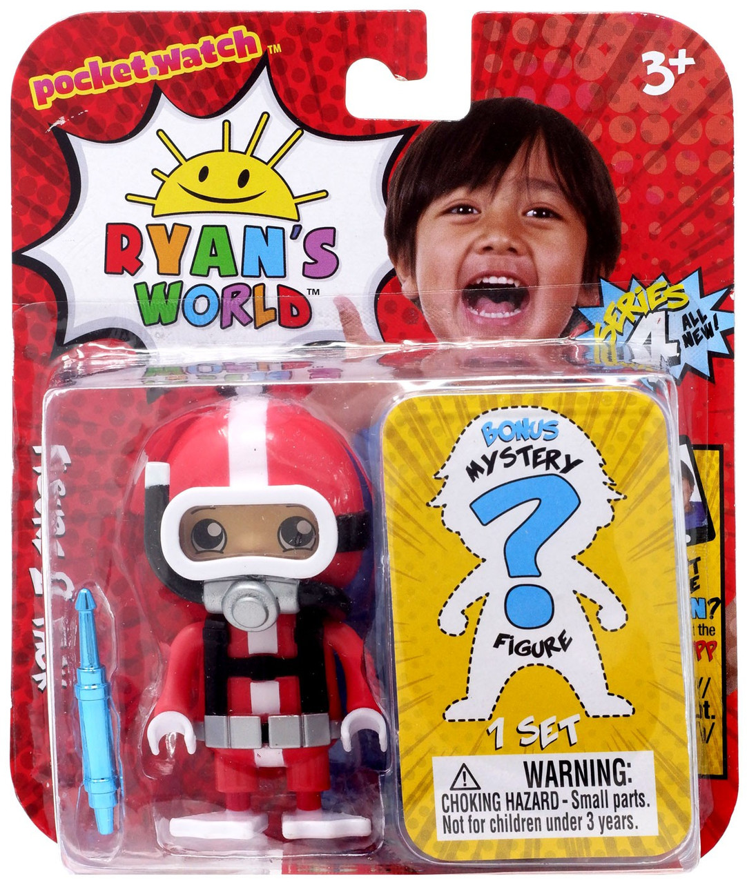 Ryans World Series 4 Scuba Ryan 3 Action Figure 2-Pack Pocket Watch ...