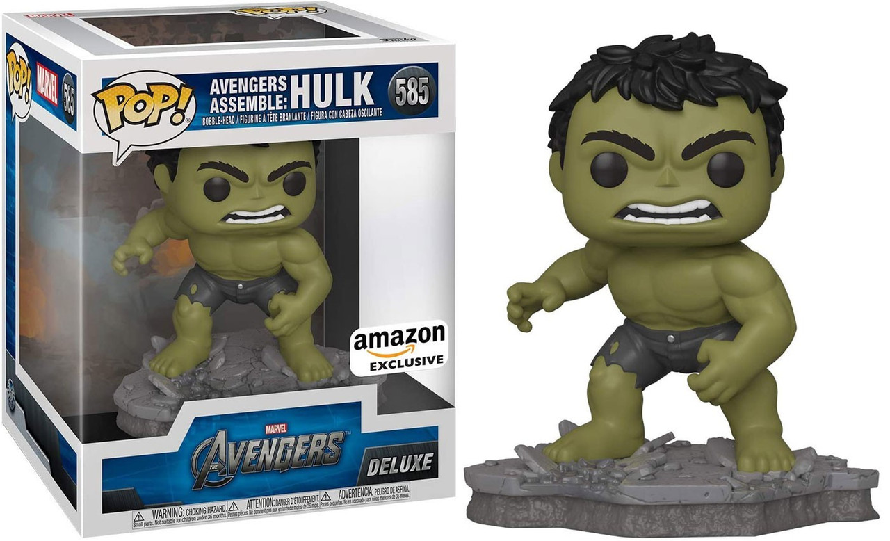 Funko Marvel Avengers POP Marvel Hulk Exclusive Deluxe Vinyl Figure 585 ...