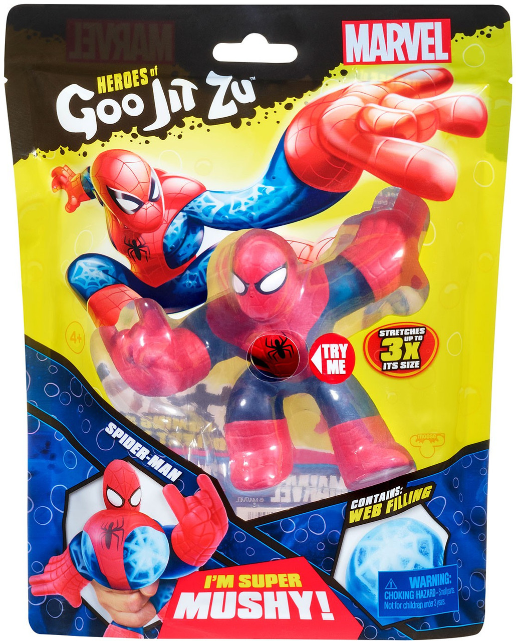 Heroes of Goo Jit Zu Marvel Spider-Man Action Figure Moose Toys - ToyWiz