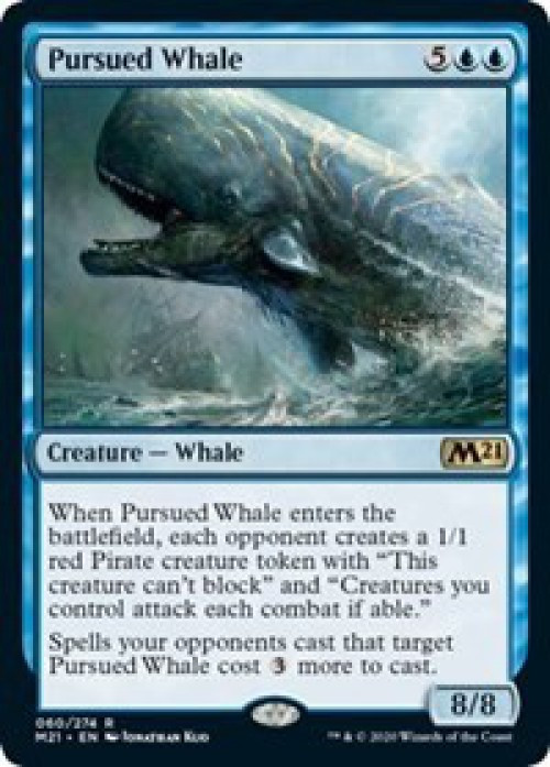 Magic The Gathering 2021 Core Set Single Card Rare Pursued Whale 60 ...