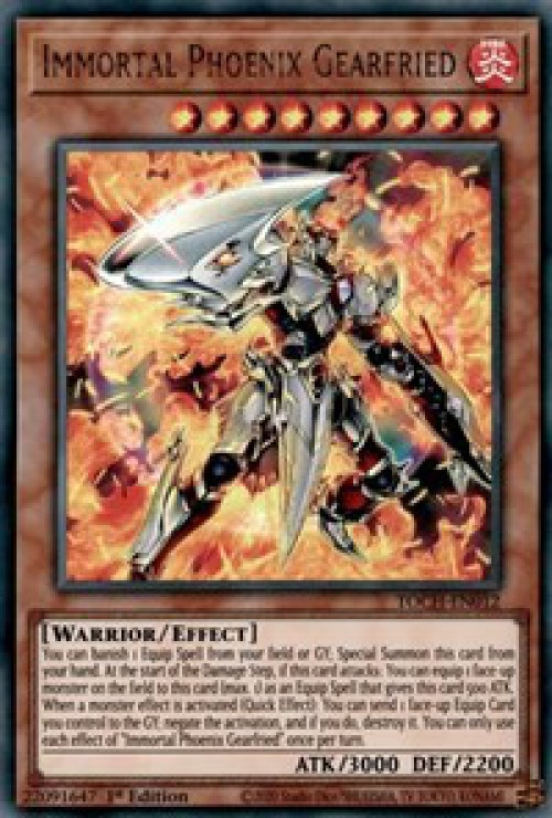 YuGiOh Toon Chaos Single Card Ultra Rare Immortal Phoenix Gearfried ...