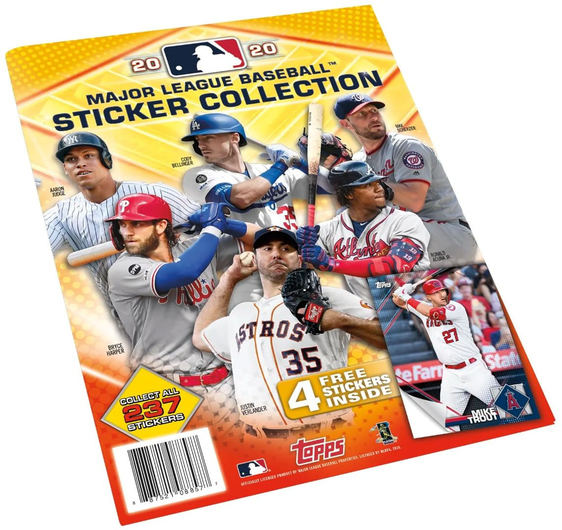 MLB Topps 2020 Baseball Sticker Collection Album - ToyWiz
