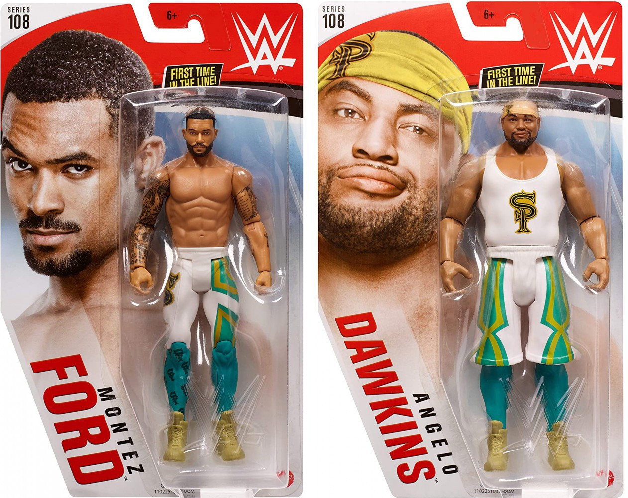 WWE Wrestling Series 108 Montez Ford Angelo Dawkins Set of 2 Action ...