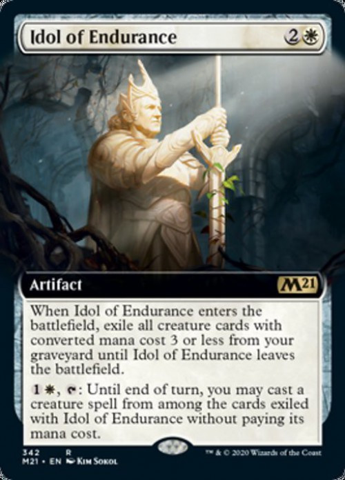 Magic The Gathering 2021 Core Set Single Card Rare Idol of Endurance ...