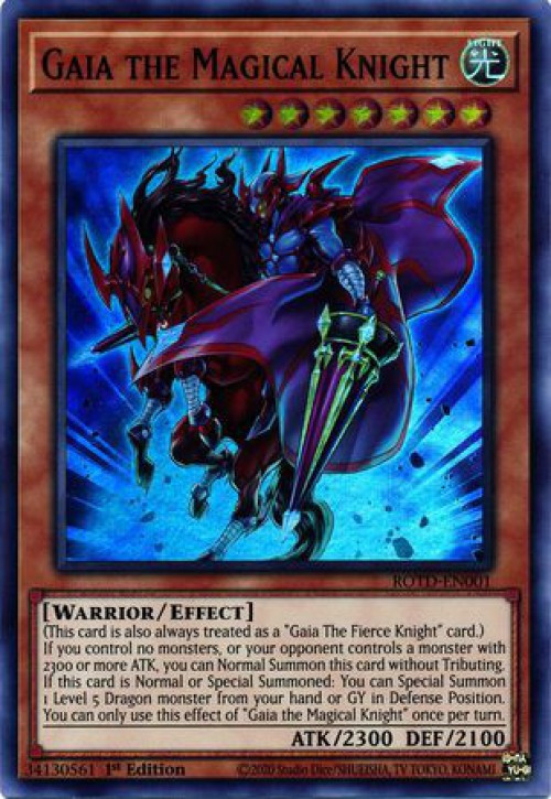 YuGiOh Rise of the Duelist Single Card Super Rare Gaia the Magical ...