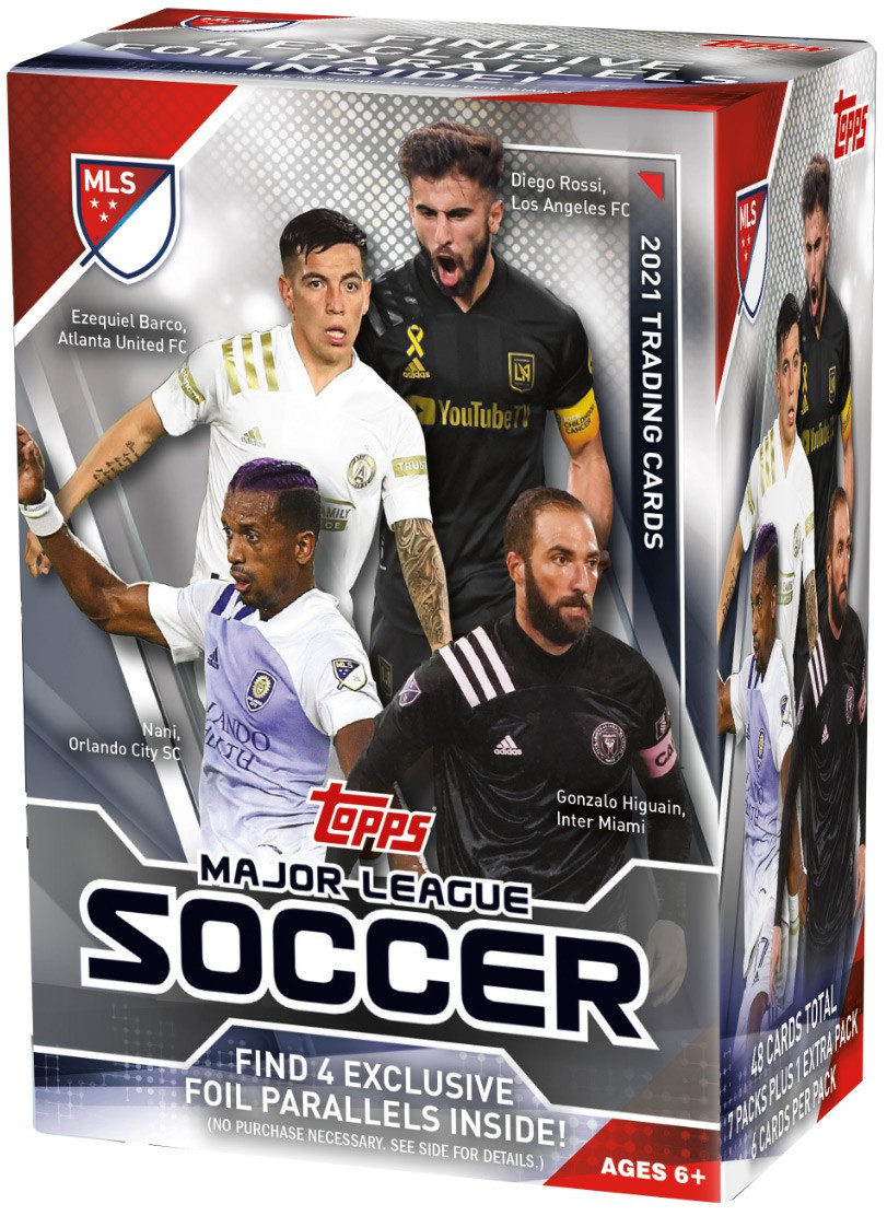 MLS Topps 2021 Soccer Trading Card BLASTER Box 8 Packs - ToyWiz