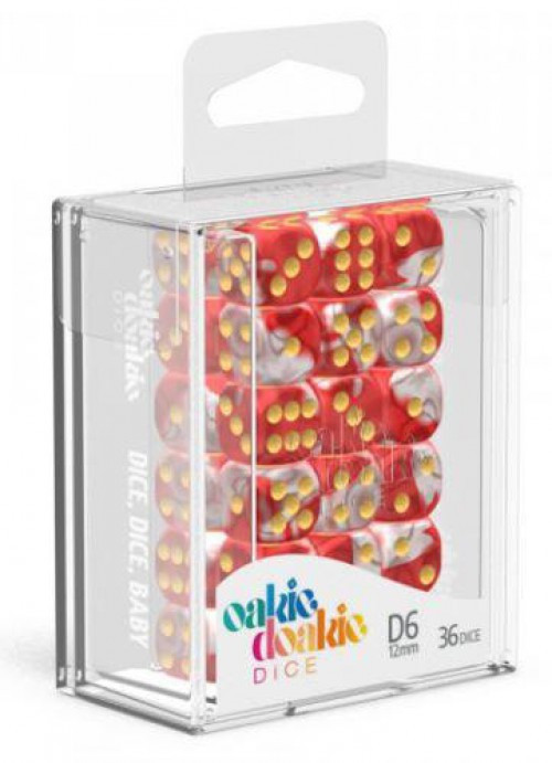 Oakie Doakie 6-Sided d6 Gemidice Red Sky 12mm Dice - ToyWiz