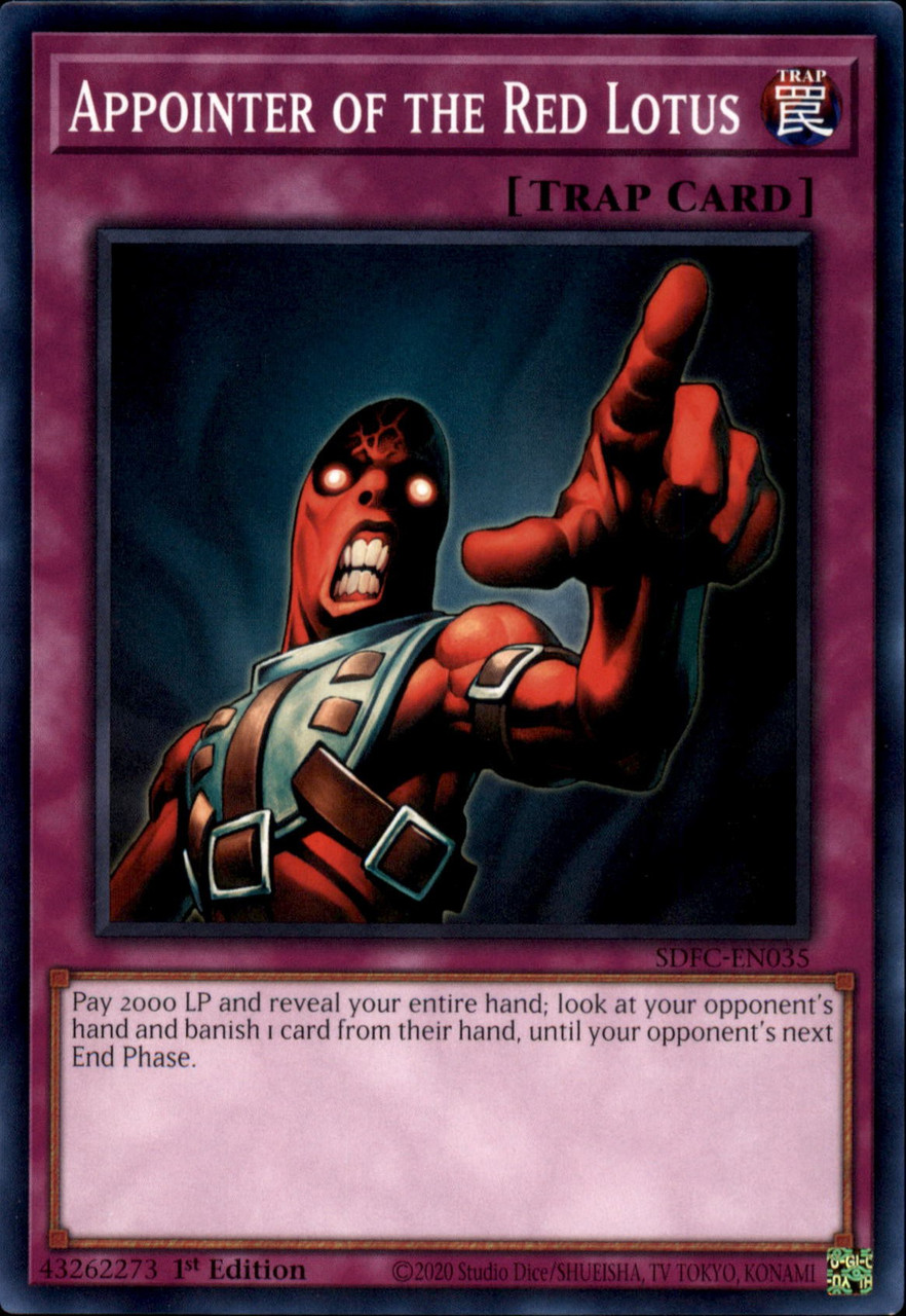 YuGiOh Freezing Chains Single Card Common Appointer of the Red Lotus ...