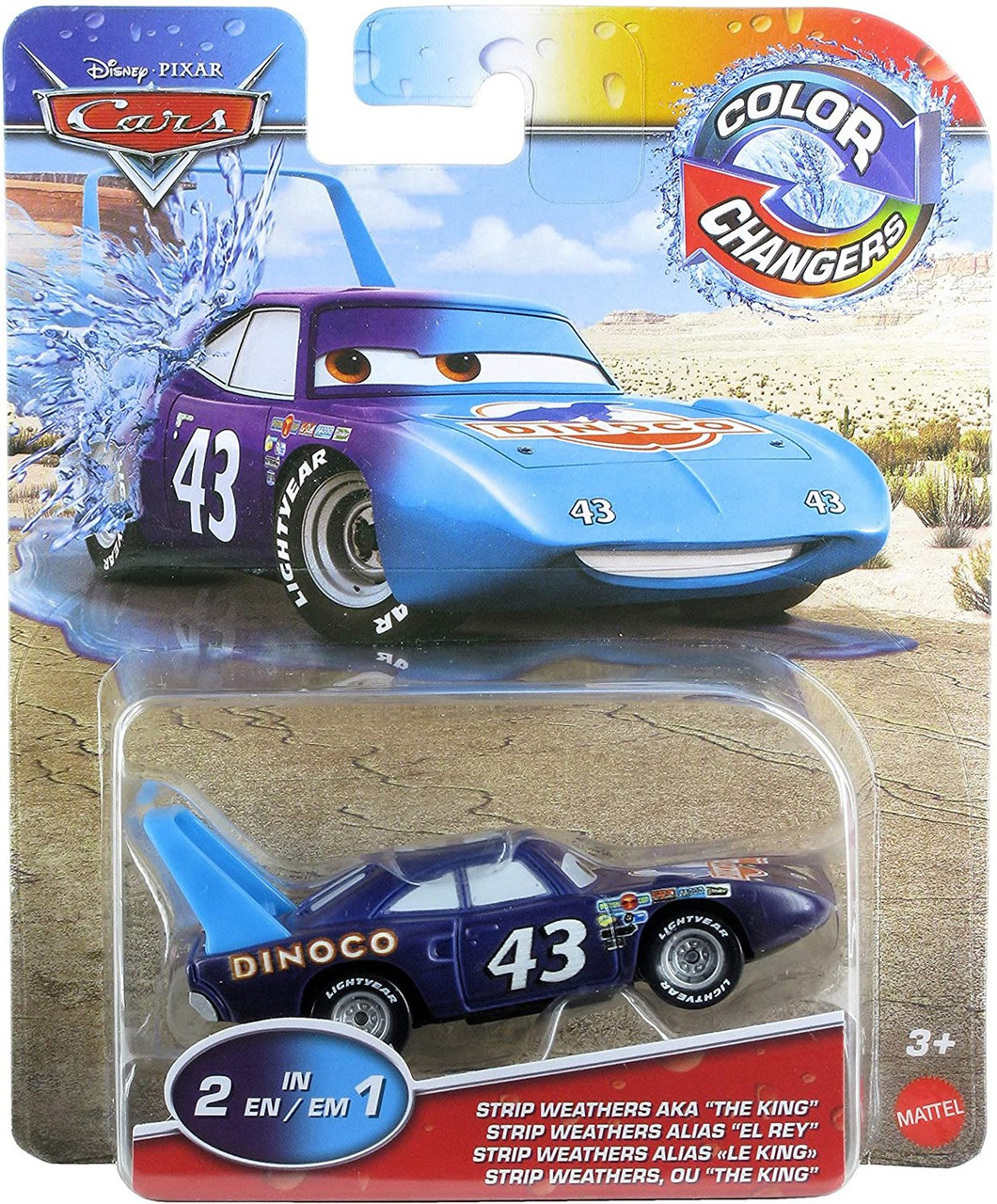 Disney Pixar Cars Cars 3 Color Changers Strip Weathers AKA The King 155 ...