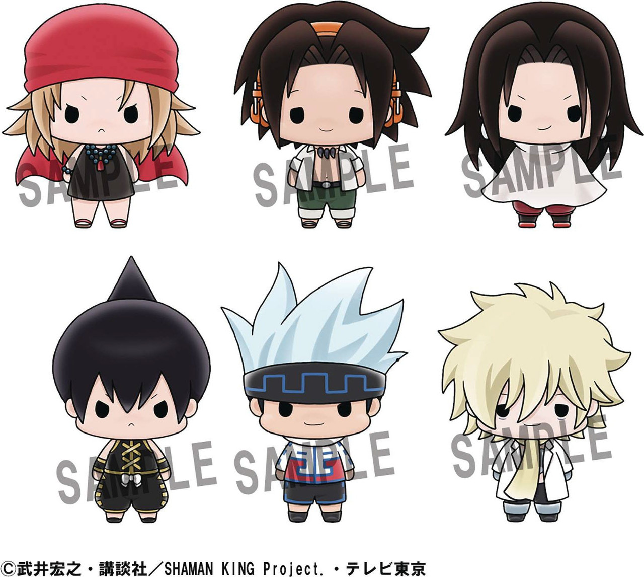 Shaman King Shaman King 2 Set of 6 PVC Mini Figures MegaHouse - ToyWiz