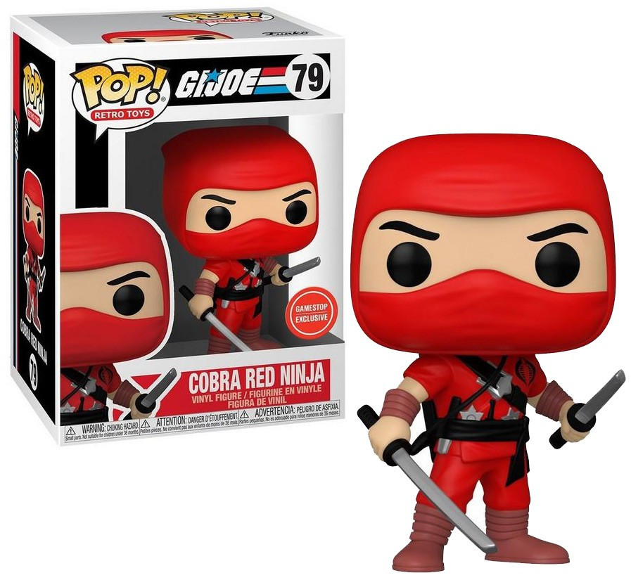 Funko GI Joe POP Retro Toys Red Cobra Exclusive Vinyl Figure 79 - ToyWiz