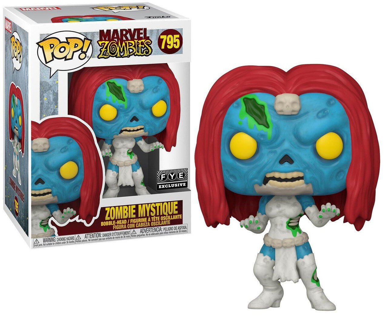 Funko Marvel Zombies POP Marvel Zombie Mystique Exclusive Vinyl Figure ...