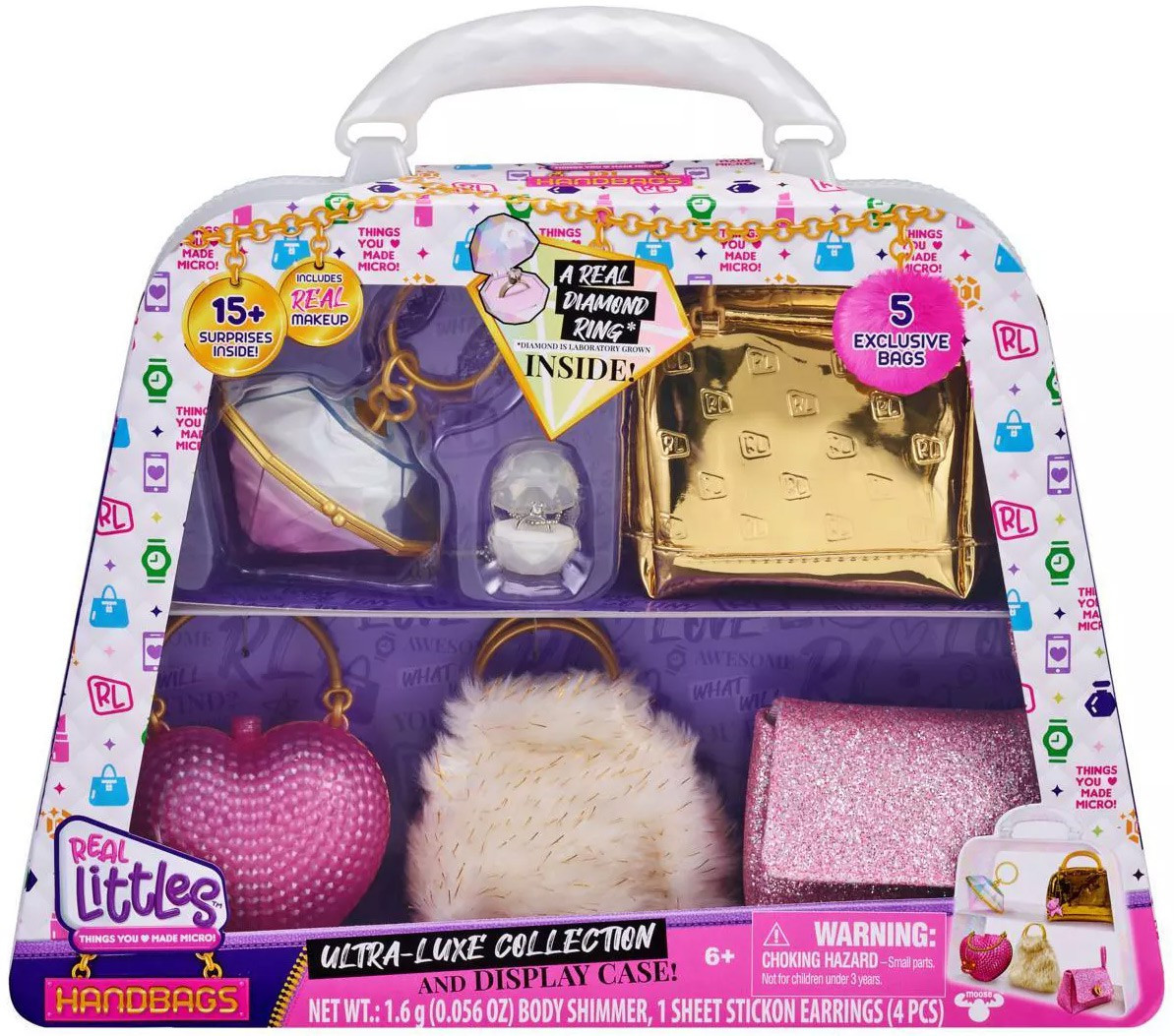 Shopkins Real Littles Handbags Ultra-Luxe Collection Display Case 5 ...