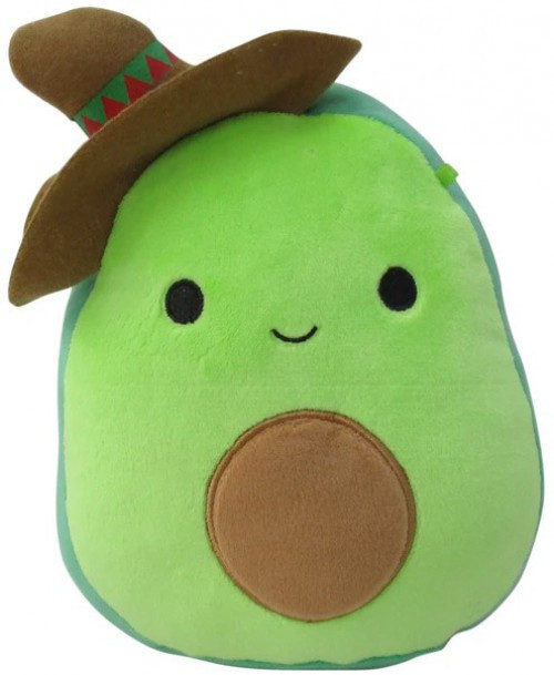 Squishmallows Austin the Avocado 7 Plush with Sombrero Kellytoys - ToyWiz