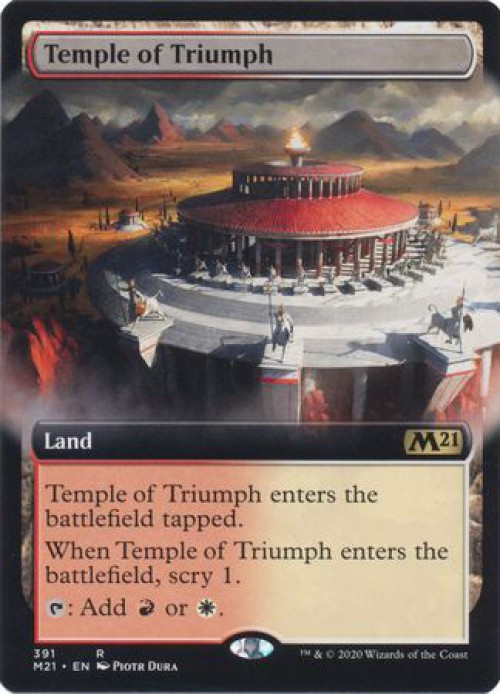 Magic The Gathering 2021 Core Set Single Card Rare Temple of Triumph ...