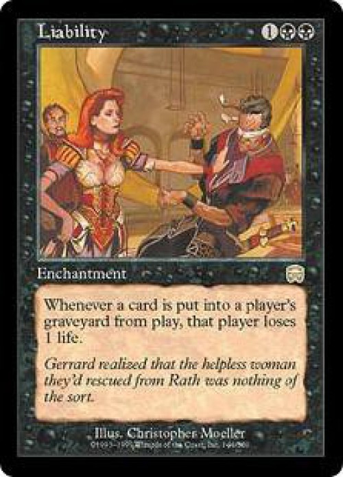 Magic The Gathering Mercadian Masques Single Card Rare Liability 144 ...