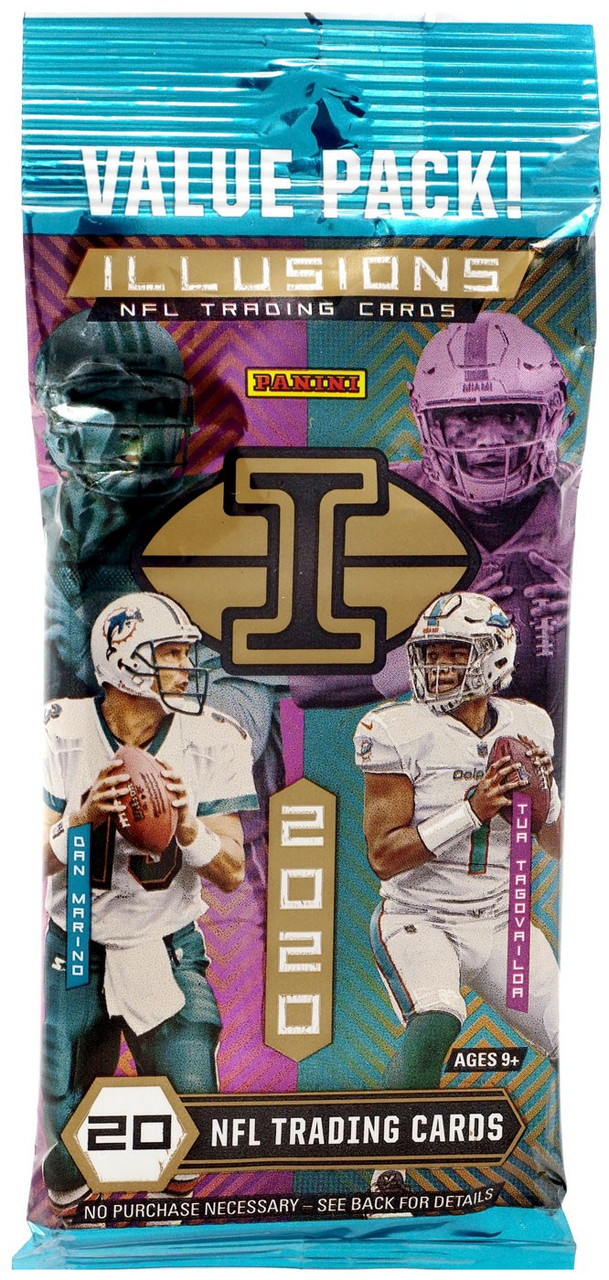 NFL Panini 2020 Illusions Football Trading Card VALUE Pack 20 Cards ...