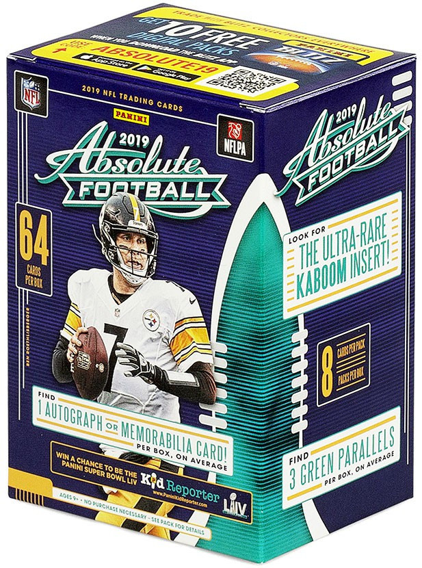 NFL Panini 2019 Absolute Football Trading Card BLASTER BOX 1 Autograph ...