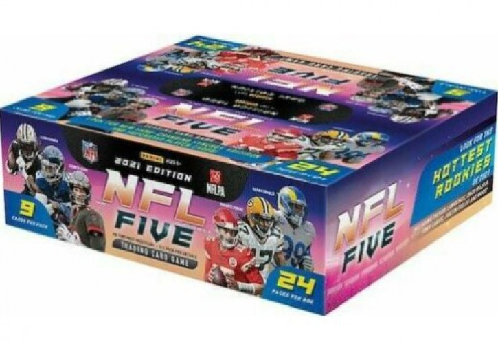 NFL Trading Card Game 2021 Five Football Booster Box 24 Packs Panini ...