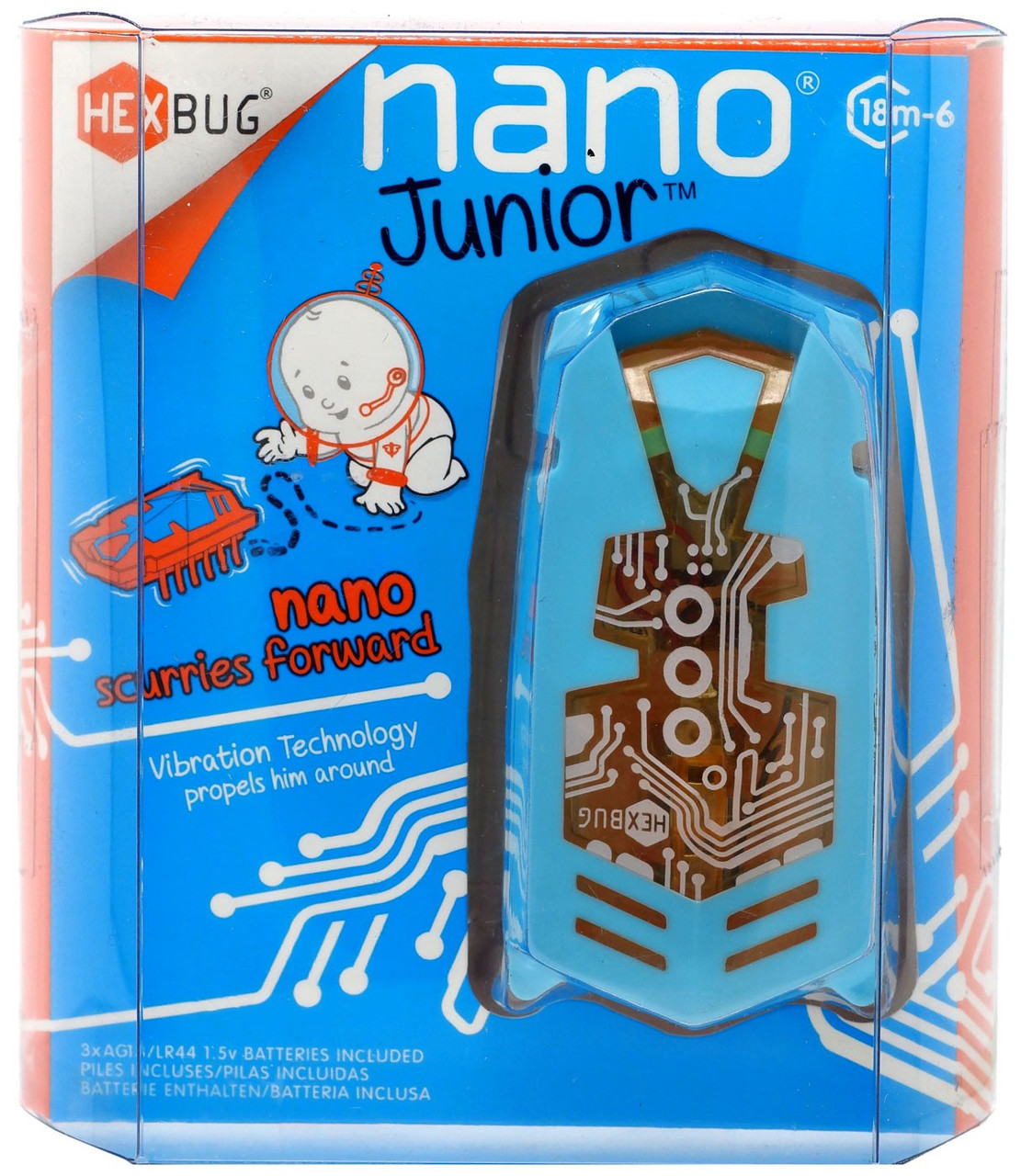 Hexbug Micro Robotic Creatures Nano Junior Single Figure Light Blue ...