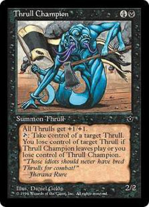 Magic The Gathering Fallen Empires Single Card Rare Thrull Champion ...