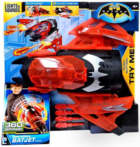 Batman Spin Strike Batjet Vehicle Mattel Toys - ToyWiz