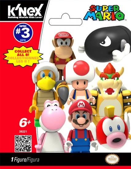 KNEX Super Mario Series 3 Mystery Pack 38221 1 RANDOM Figure - ToyWiz