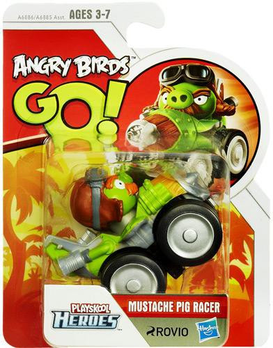 Angry Birds GO Playskool Heroes Mustache Pig Racer Mini Figure Hasbro ...